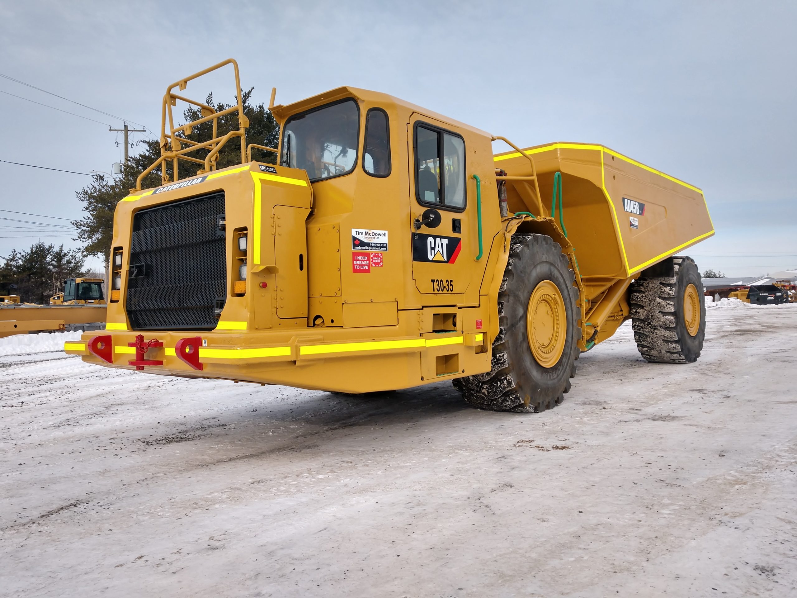 2011 CAT AD45B Underground Haul Truck — Tim McDowell Equipment Ltd.