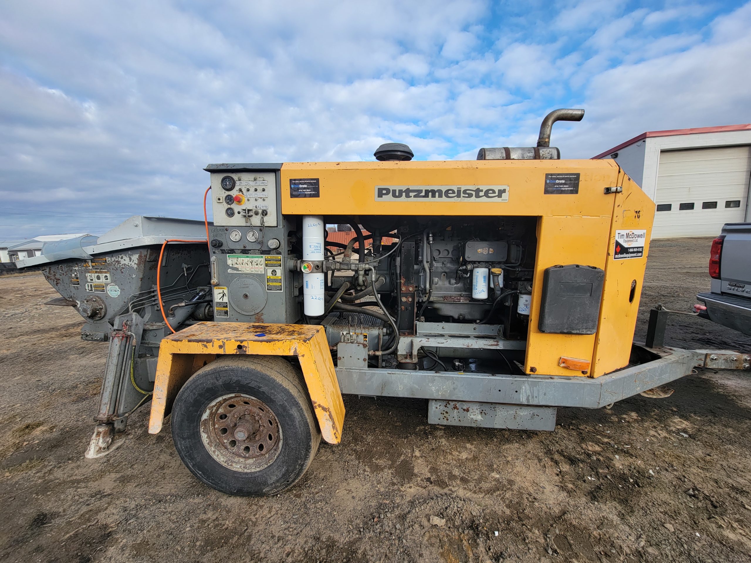 2012 Putzmeister TK70 Concrete Pump — Tim McDowell Equipment Ltd.